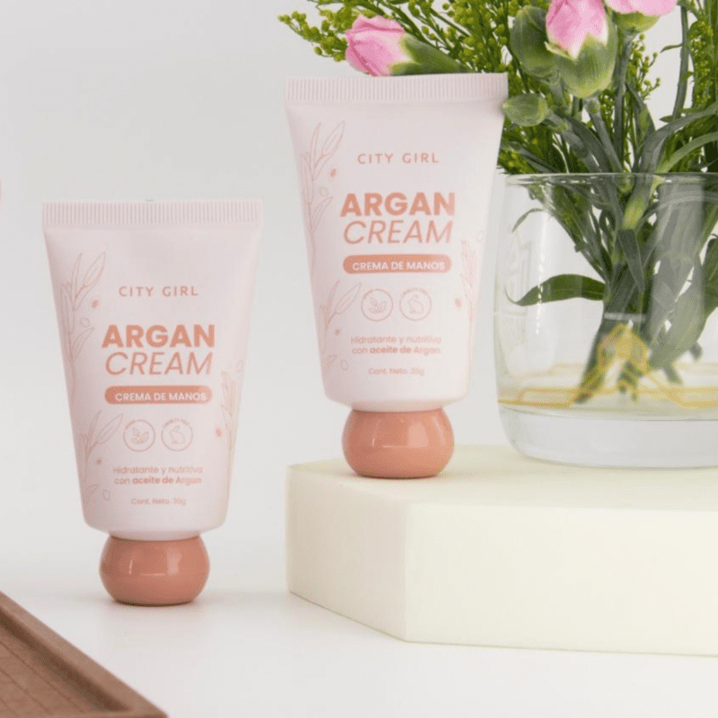 CREMA PARA MANOS CON ACEITE DE ARGAN CITY GIRL - 30GR | MDEM